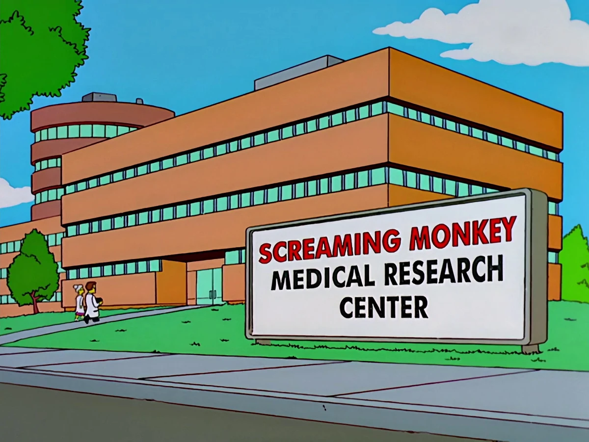 Screaming Monkey Medical Research Center | Simpsons Wiki | Fandom