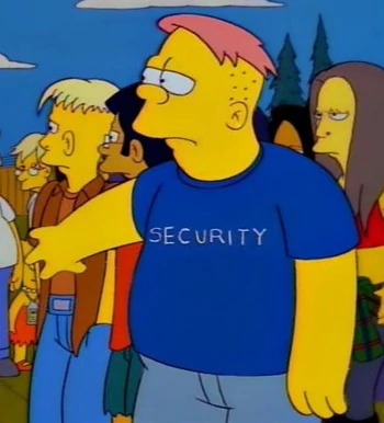 Security Guard 1 (Homerpalooza) | Simpsons Wiki | Fandom