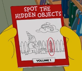Spot the Hidden Objects: Volume 1 | Simpsons Wiki | Fandom