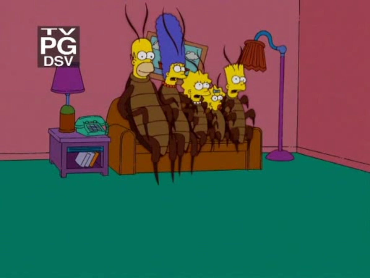 Cockroach Family couch gag | Simpsons Wiki | Fandom