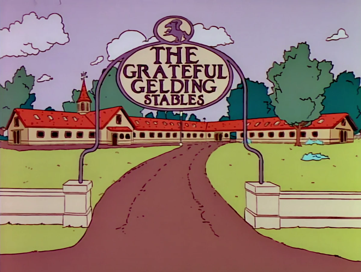 The Grateful Gelding Stables | Simpsons Wiki | Fandom