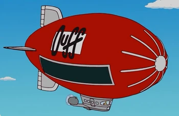 Duff Blimp | Simpsons Wiki | Fandom