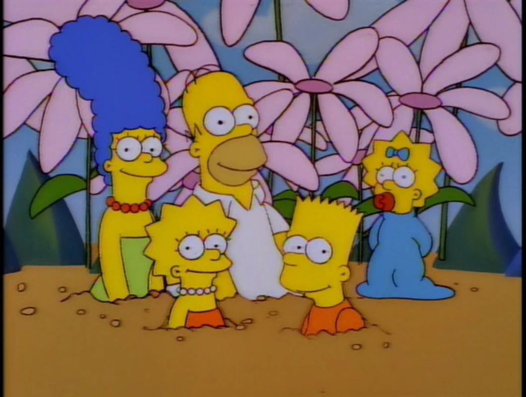 Flowers couch gag | Simpsons Wiki | Fandom