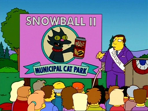 Snowball II Municipal Cat Park | Simpsons Wiki | Fandom