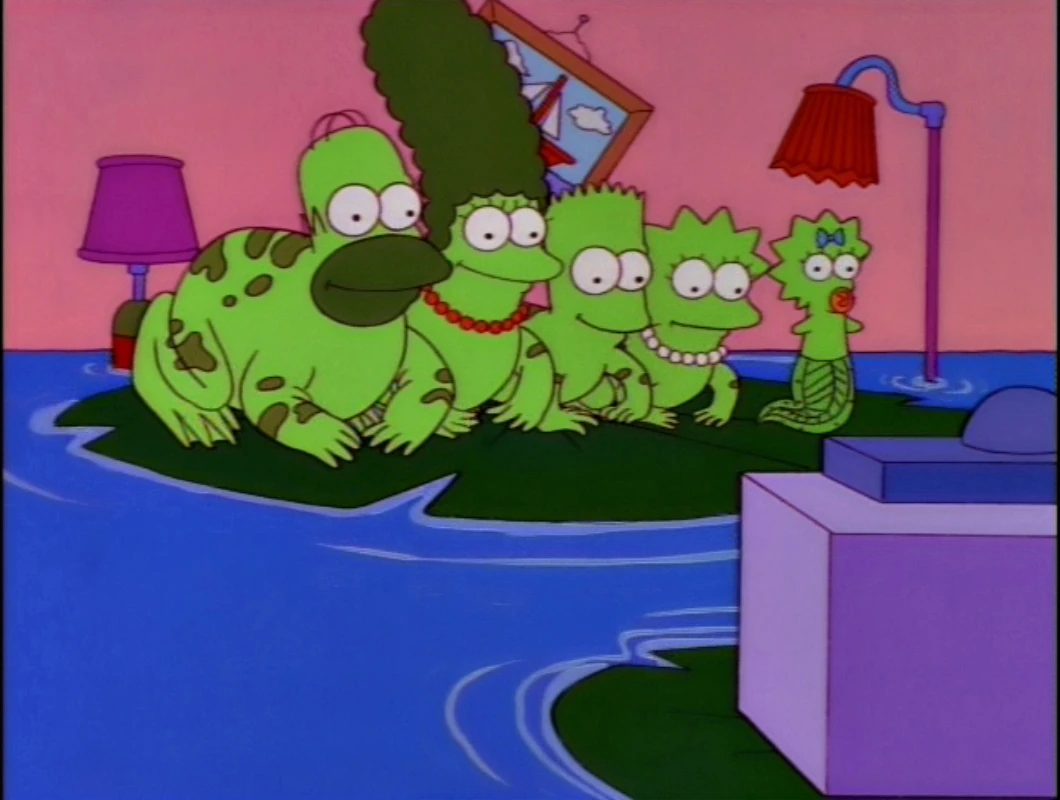 Frog Family couch gag | Simpsons Wiki | Fandom