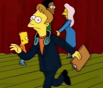 Man with Script | Simpsons Wiki | Fandom