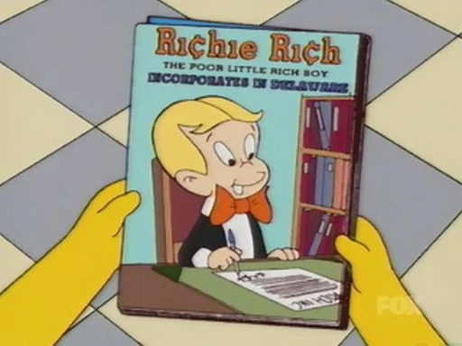 Richie Rich: Incorporates in Delaware | Simpsons Wiki | Fandom