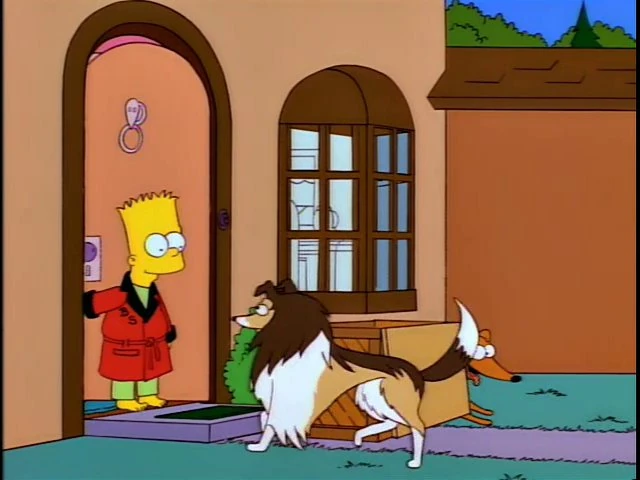 Suspicious Dog Simpsons