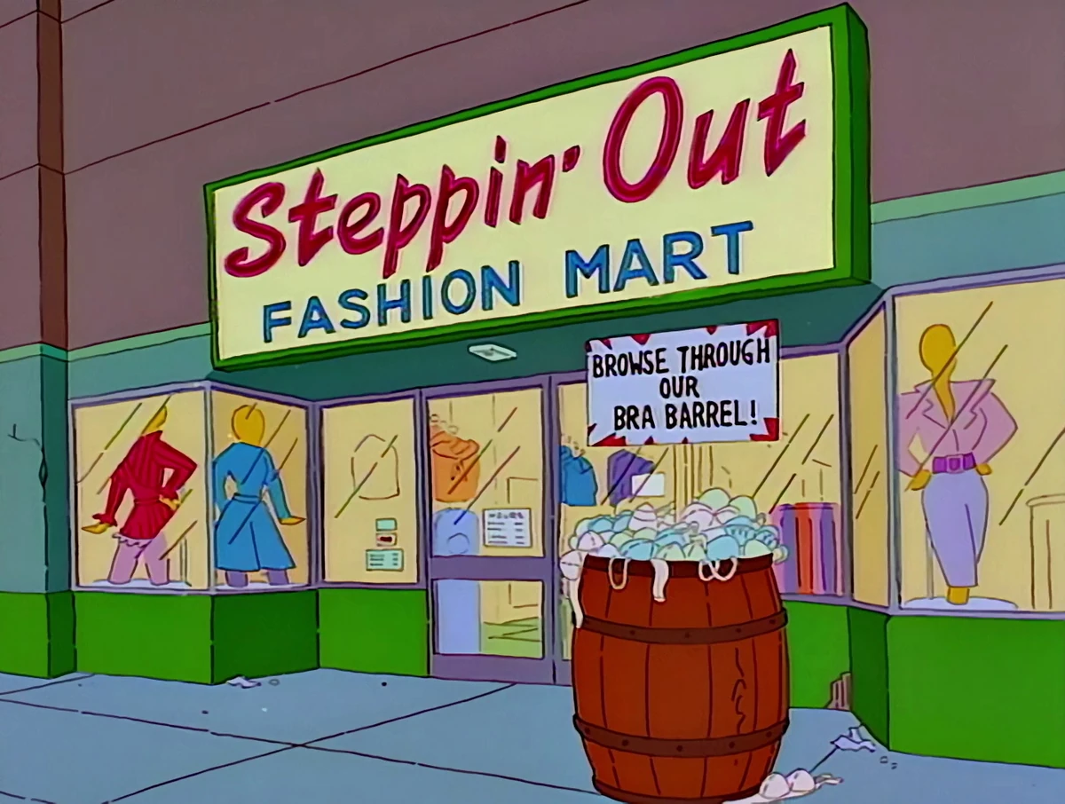 Steppin' Out Fashion Mart | Simpsons Wiki | Fandom
