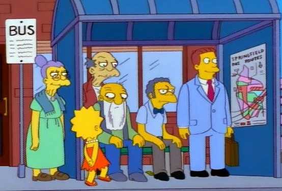 Pressboard Estates (bus stop) | Simpsons Wiki | Fandom