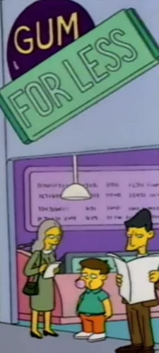 Gum for Less | Simpsons Wiki | Fandom