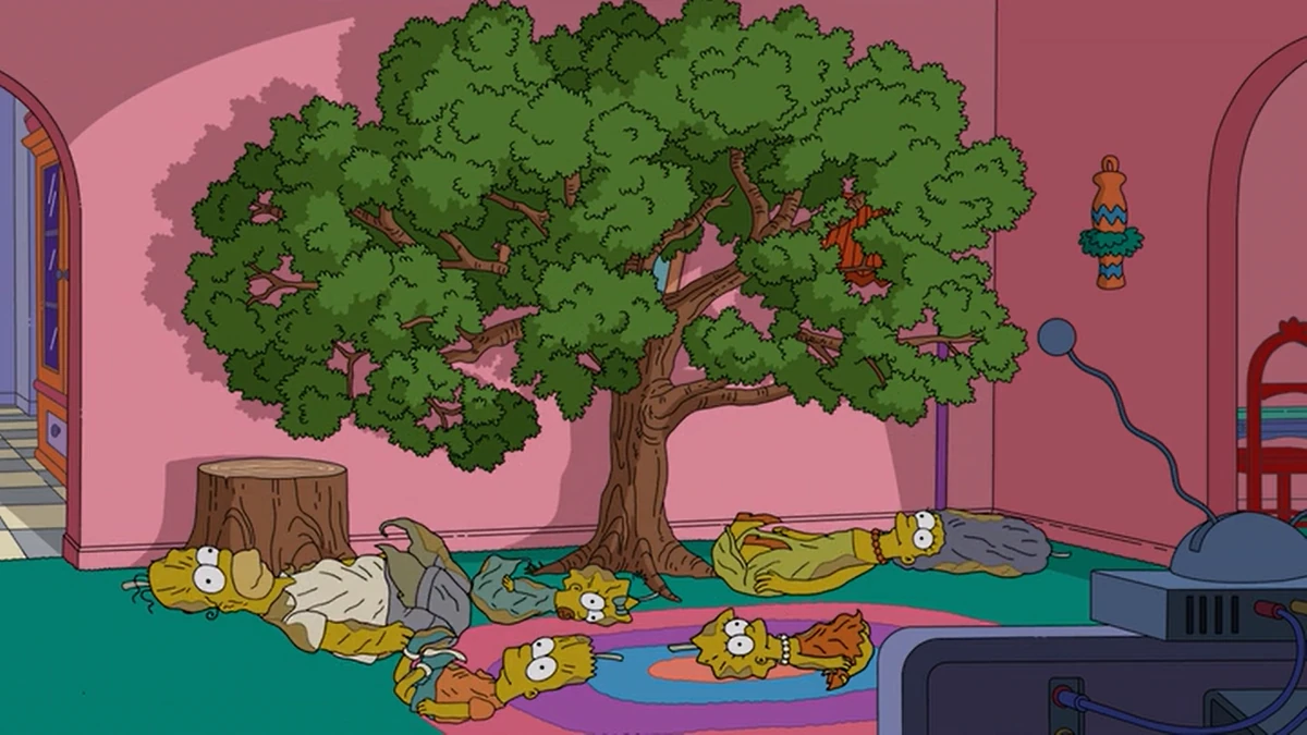 Vegetation II couch gag | Simpsons Wiki | Fandom