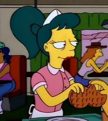 Seething Sisters waitress | Simpsons Wiki | Fandom