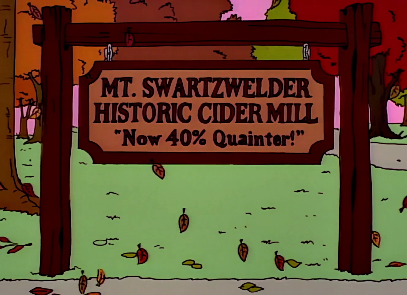 Mt. Swartzwelder Historic Cider Mill | Simpsons Wiki | Fandom