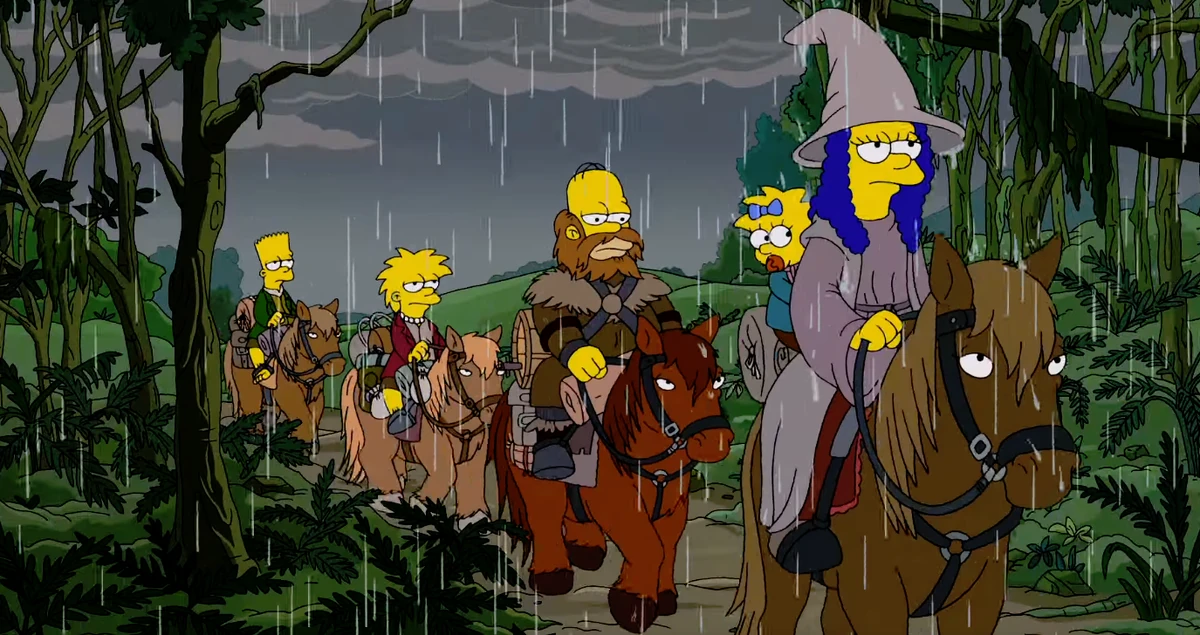 The Hobbit couch gag | Simpsons Wiki | Fandom