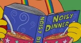 Noisy Dinner | Simpsons Wiki | Fandom