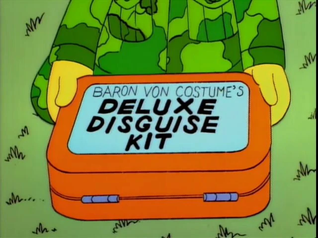 Baron Von Costume's Deluxe Disguise Kit | Simpsons Wiki | Fandom