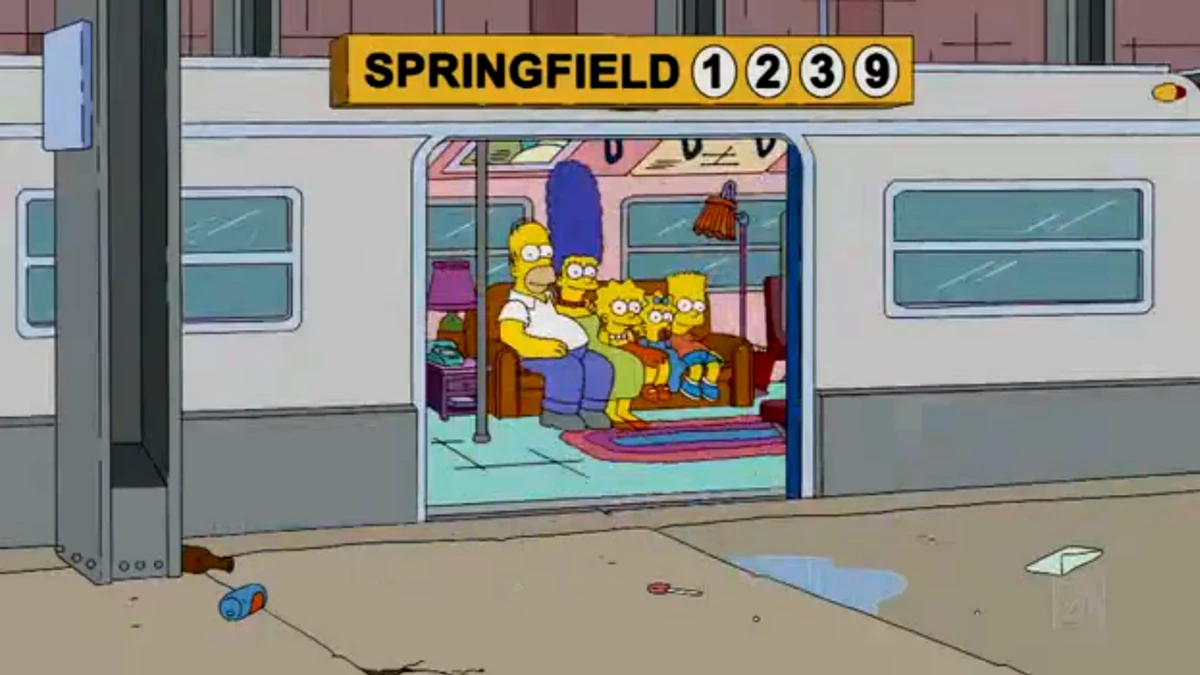 Springfield Subway Station couch gag | Simpsons Wiki | Fandom