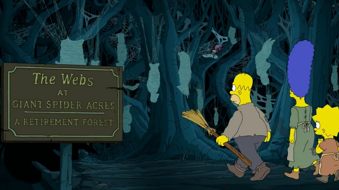 The Webs at Giant Spider Acres | Simpsons Wiki | Fandom