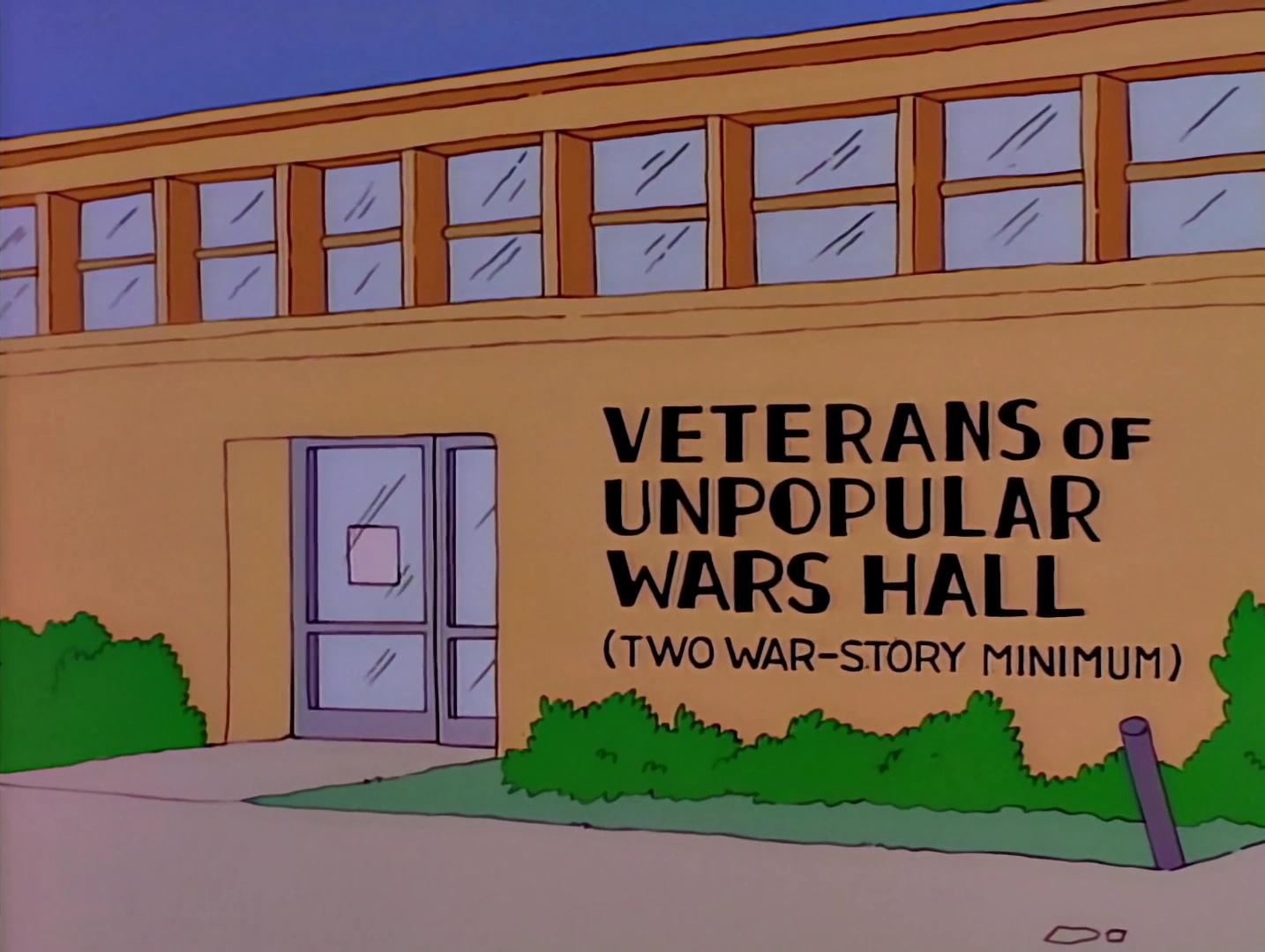 Veterans Of Unpopular Wars Hall | Simpsons Wiki | Fandom