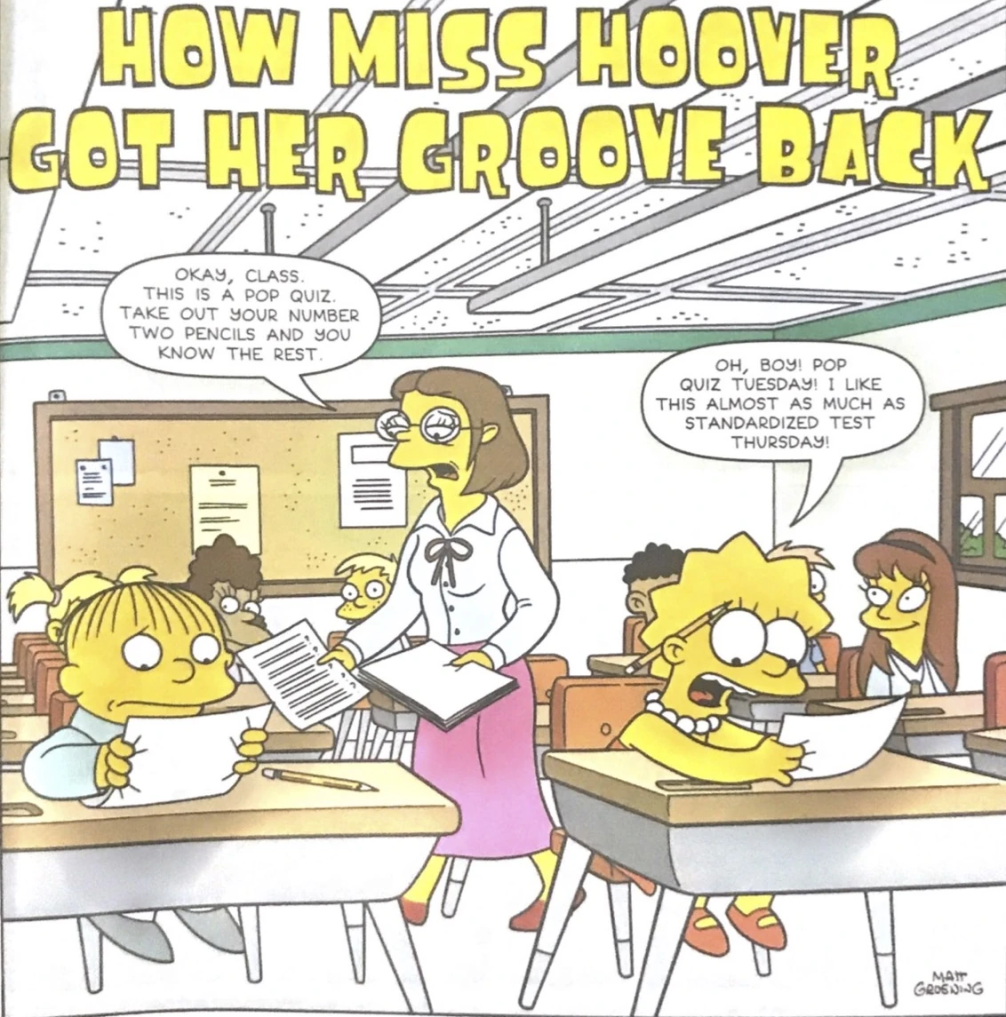 How Miss Hoover Got Her Groove Back | Simpsons Wiki | Fandom