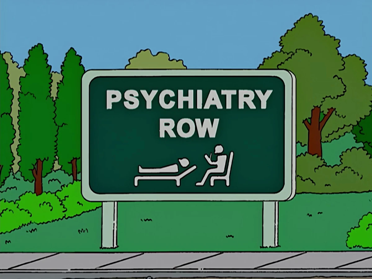 Psychiatry Row | Simpsons Wiki | Fandom