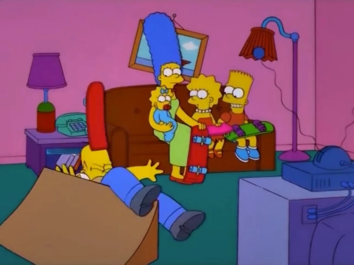 Skate Ramp couch gag | Simpsons Wiki | Fandom