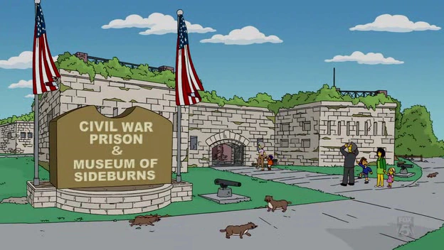 Civil War Prison and Museum of Sideburns | Simpsons Wiki | Fandom