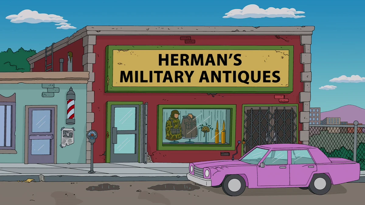 Herman's Military Antiques | Simpsons Fanon | Fandom