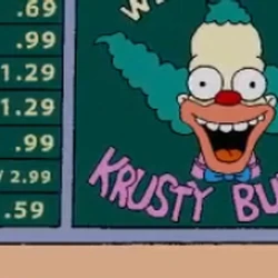 The Simpsons Krusty Burger Menu The Simpsons Krusty Burger Cupcake