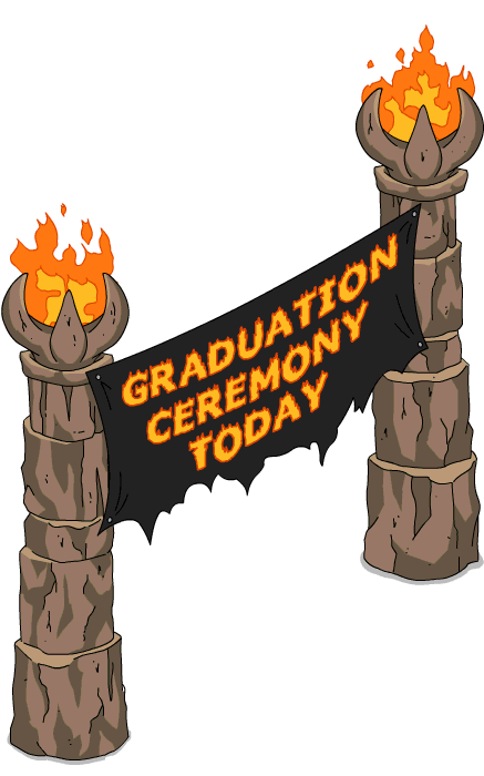 Hell Graduation Banner | The Simpsons: Tapped Out Wiki | Fandom