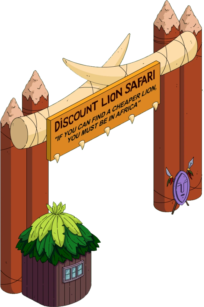 Discount Safari Entrance | The Simpsons: Tapped Out Wiki | Fandom