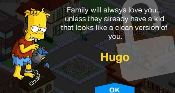Hugo | The Simpsons: Tapped Out Wiki | Fandom