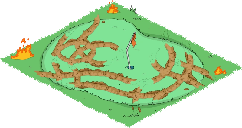 Destroyed Golf Green | The Simpsons: Tapped Out Wiki | Fandom