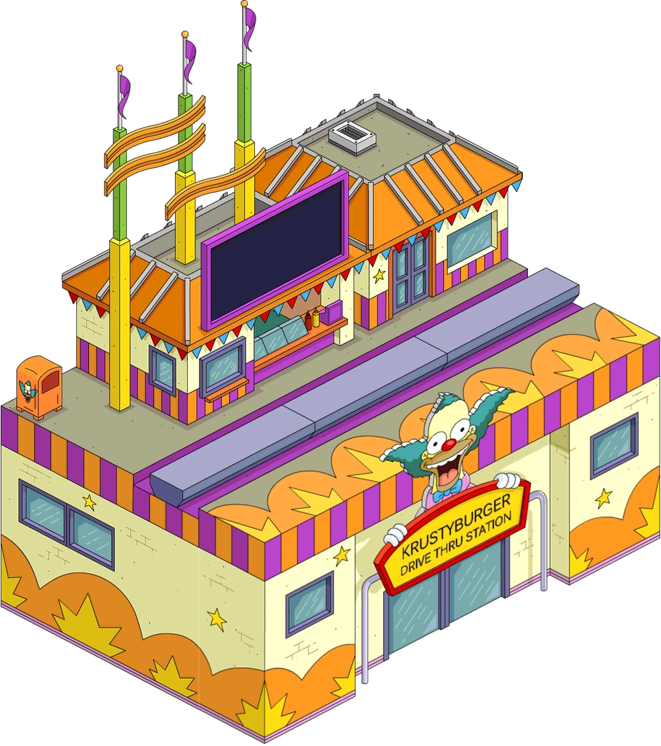 Krusty's Drive-Thru Station | Los Simpson Springfield Wiki | Fandom