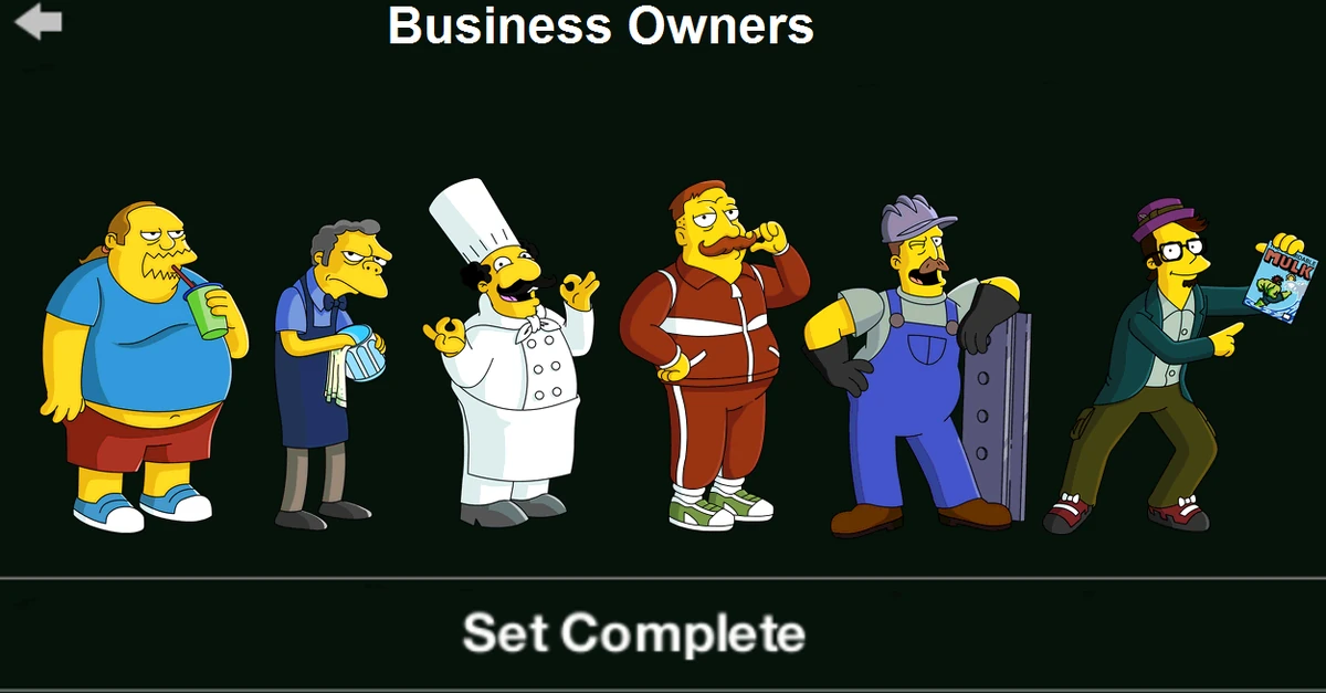 Category:Business Owners | The Simpsons: Tapped Out Wiki | Fandom