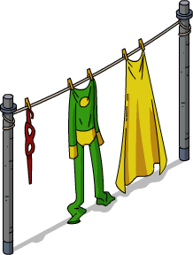 Hero Clothesline | The Simpsons: Tapped Out Wiki | Fandom