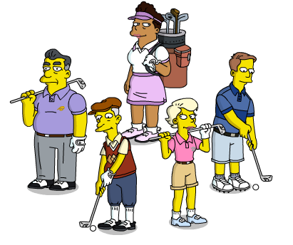 Crowd of Golfers | The Simpsons: Tapped Out Wiki | Fandom
