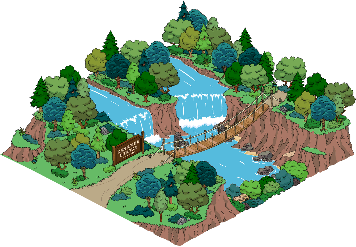Canadian Border | The Simpsons: Tapped Out Wiki | Fandom