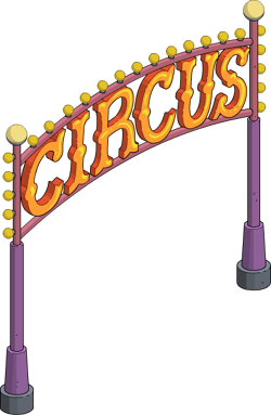 Circus Sign | Los Simpson Springfield Wiki | Fandom