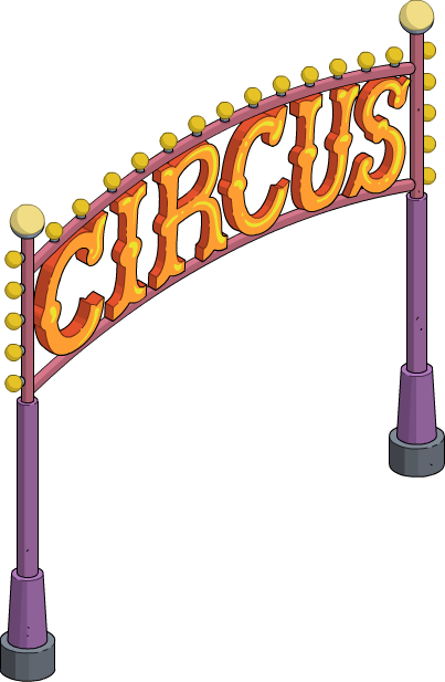 Circus Sign | The Simpsons: Tapped Out Wiki | Fandom