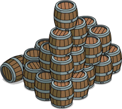 Wooden Barrel (pile) | Los Simpson Springfield Wiki | Fandom
