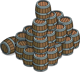 Wooden Barrel (pile) | The Simpsons: Tapped Out Wiki | Fandom