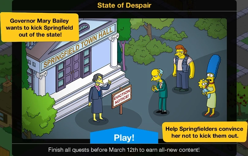 State of Mine | The Simpsons: Tapped Out Wiki | Fandom