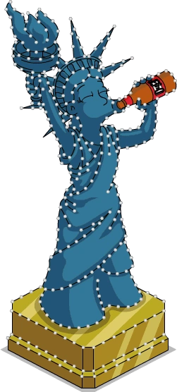 Duff Statue of Liberty | Los Simpson Springfield Wiki | Fandom