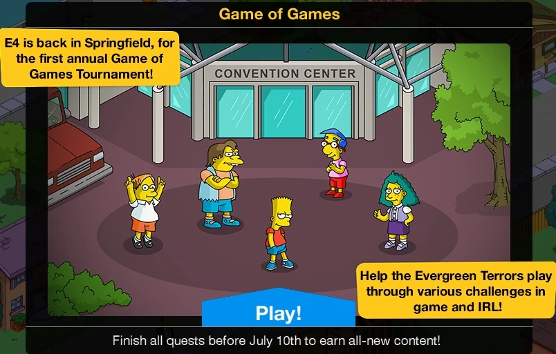 Game of Games | The Simpsons: Tapped Out Wiki | Fandom