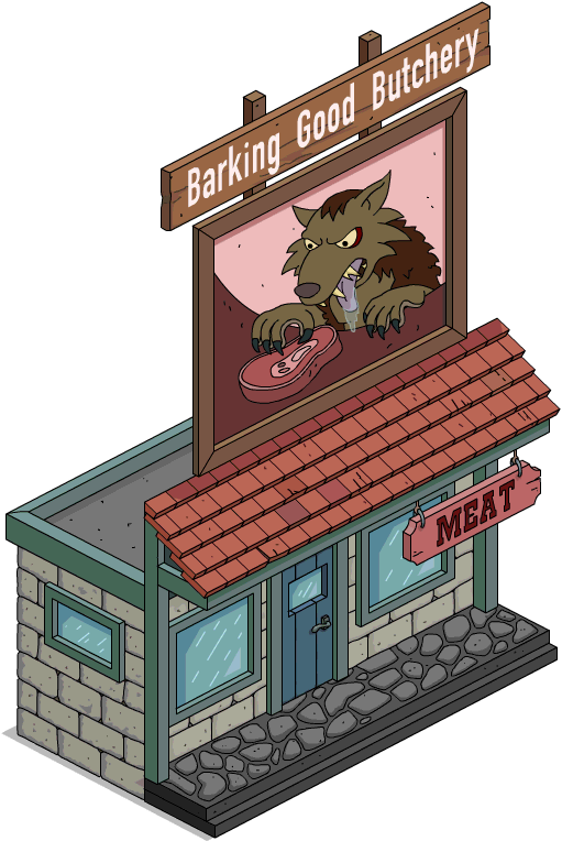 Barking Good Butchery | The Simpsons: Tapped Out Wiki | Fandom