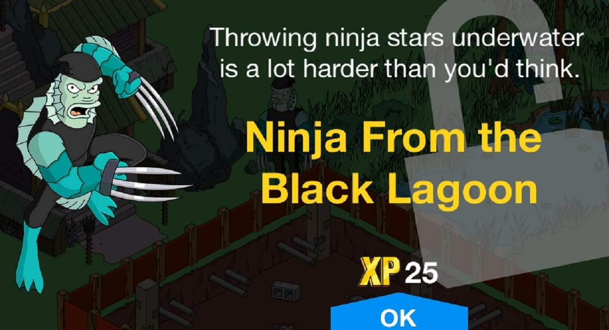 Ninja From the Black Lagoon | The Simpsons: Tapped Out Wiki | Fandom
