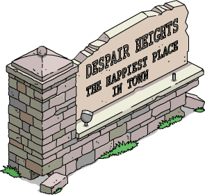Despair Heights Sign | The Simpsons: Tapped Out Wiki | Fandom
