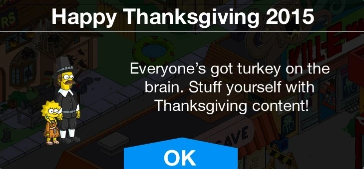 Turkey Talk | The Simpsons: Tapped Out Wiki | Fandom